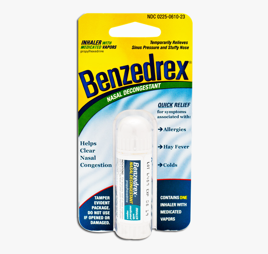 Benzedrex Inhaler, HD Png Download , Transparent Png Image - PNGitem