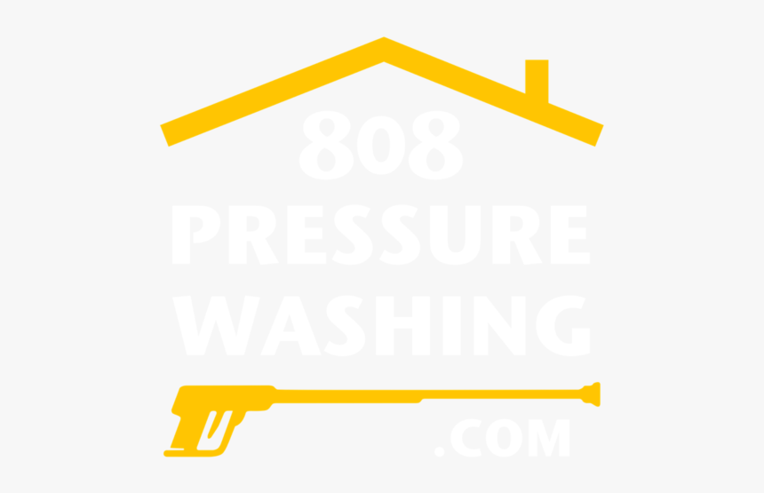 808 Pressure Washing White And Yellow With Margin - Sign, HD Png ...
