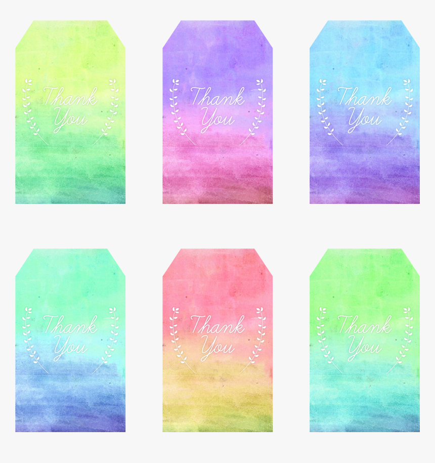 Printable Watercolor Gift Tag, HD Png Download , Transparent Png Image ...