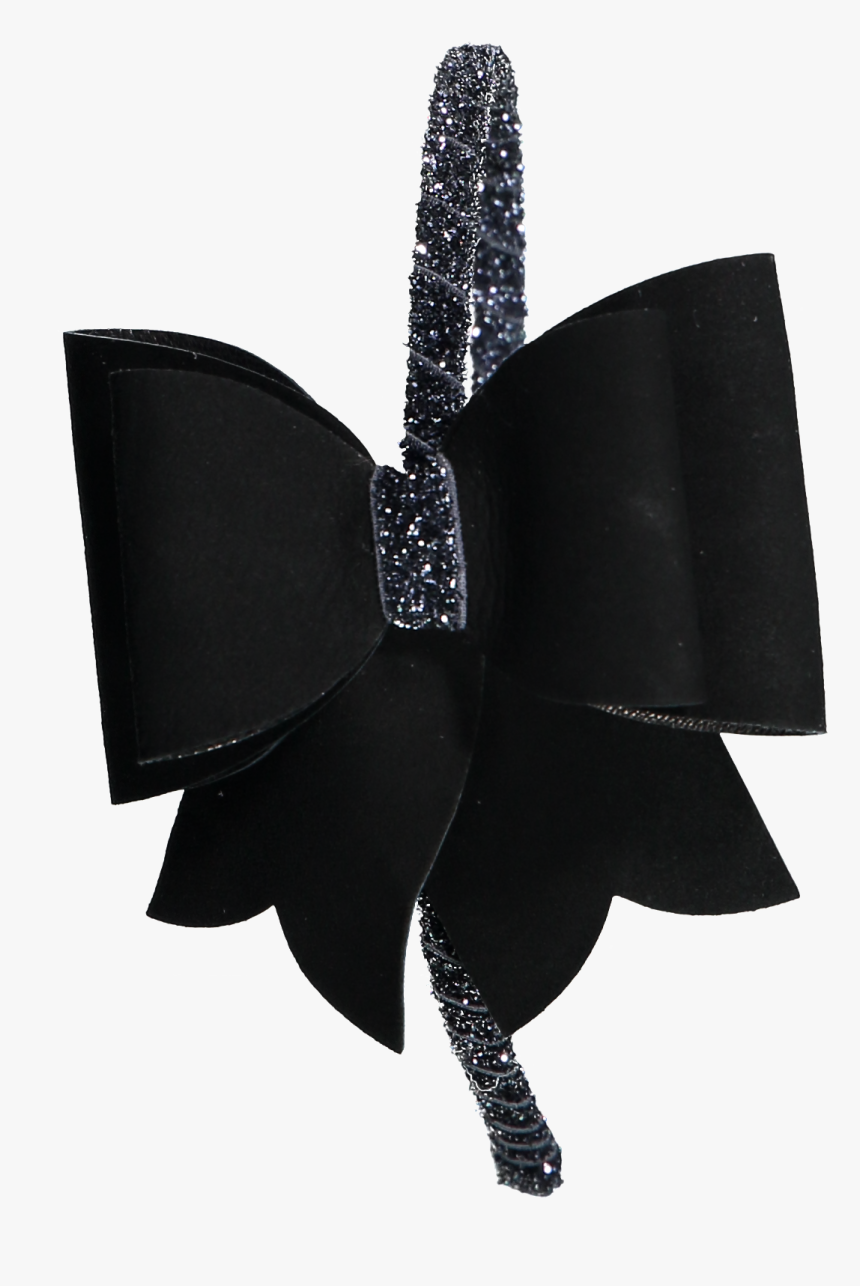 Transparent Black Ribbon Bow Png - Black Bow Headband Png, Png Download ...