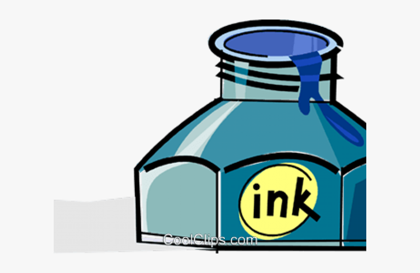 Ink Clipart Ink Bottle - Ink Bottle Clipart, HD Png Download ...