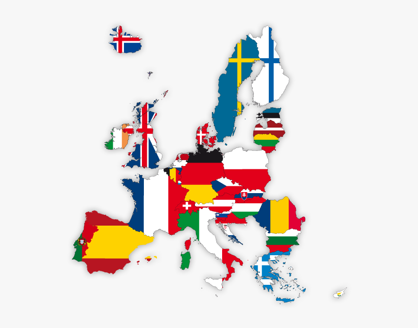 Map European Countries Flags , Transparent Cartoons - Europe Map ...