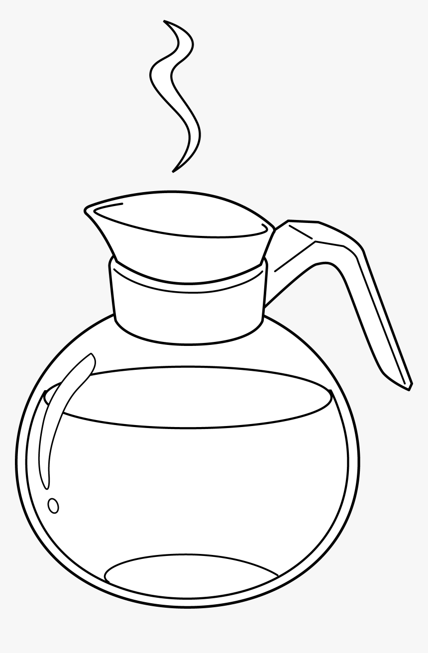 Coffee Pot Drawings, HD Png Download , Transparent Png Image - PNGitem