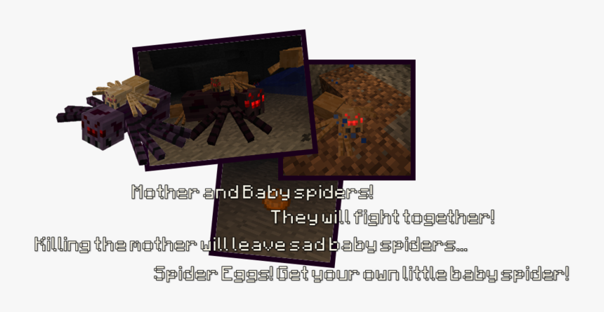 Minecraft Primitive Mobs Spider, HD Png Download , Transparent Png ...