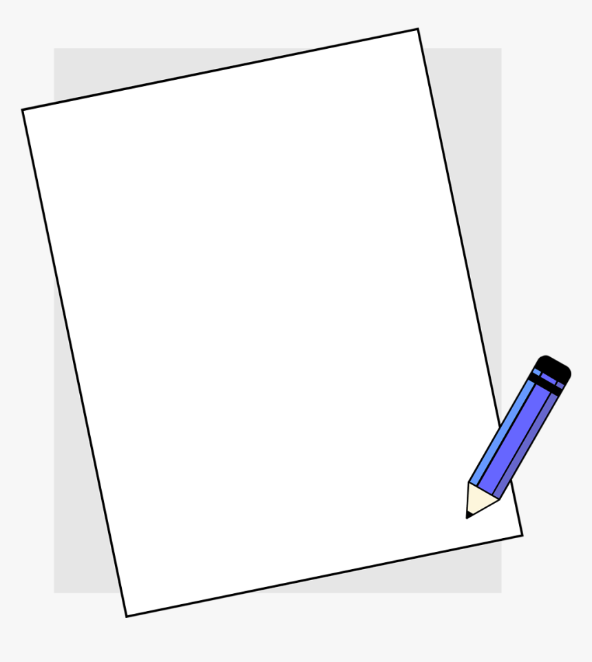 Border Design Paper And Pencil , Png Download, Transparent Png ...