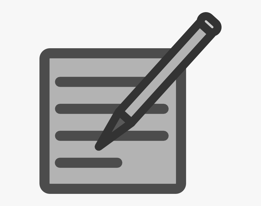 Paper And Pencil Clipart Black And White