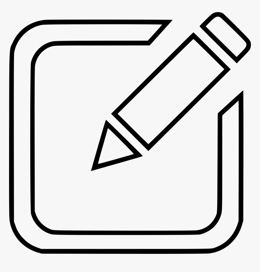 Pencil And Paper - Pencil Outline Transparent Background, HD Png ...