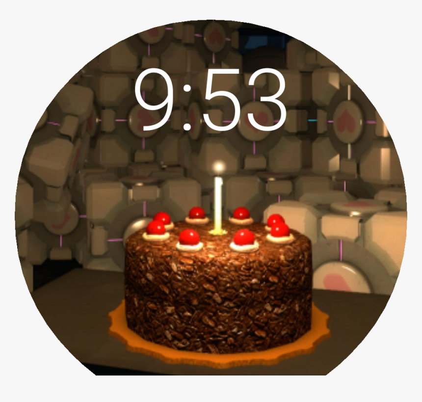 Portal Cake Png , Png Download - Portal Game Cake Is A Lie, Transparent ...