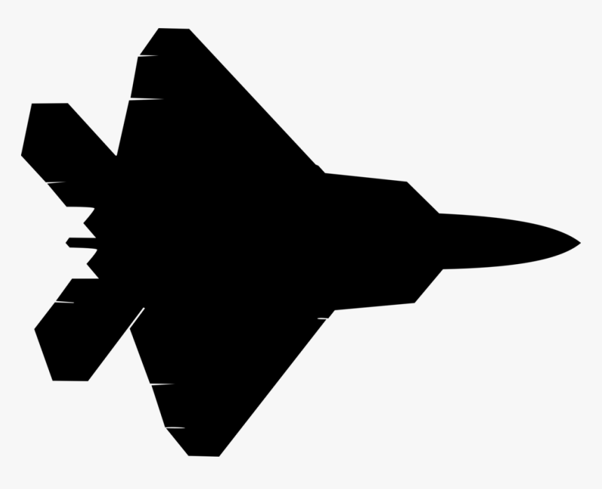 Lockheed Martin,jet Aircraft,stealth Aircraft - F 22 Raptor Silhouette ...