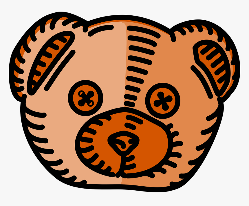 Teddy Bear Outline Head, HD Png Download , Transparent Png Image - PNGitem