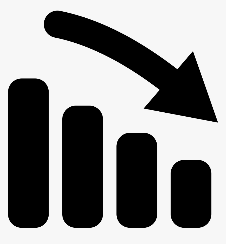 Chart Down Icon, HD Png Download , Transparent Png Image - PNGitem