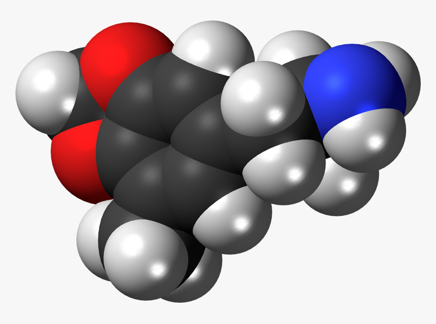 5 Methyl Mda Molecule Spacefill - Molecule, HD Png Download ...