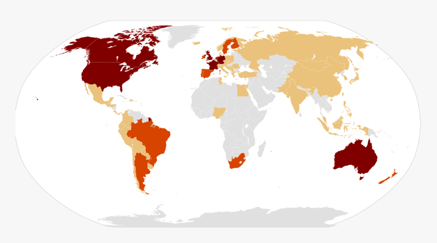 English Proficiency World Map, HD Png Download , Transparent Png Image ...