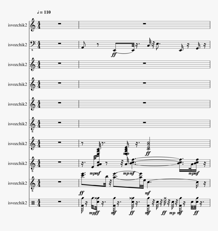 Izvozchik Slide, Image - Wagakki Band Sheet Music, HD Png Download ...