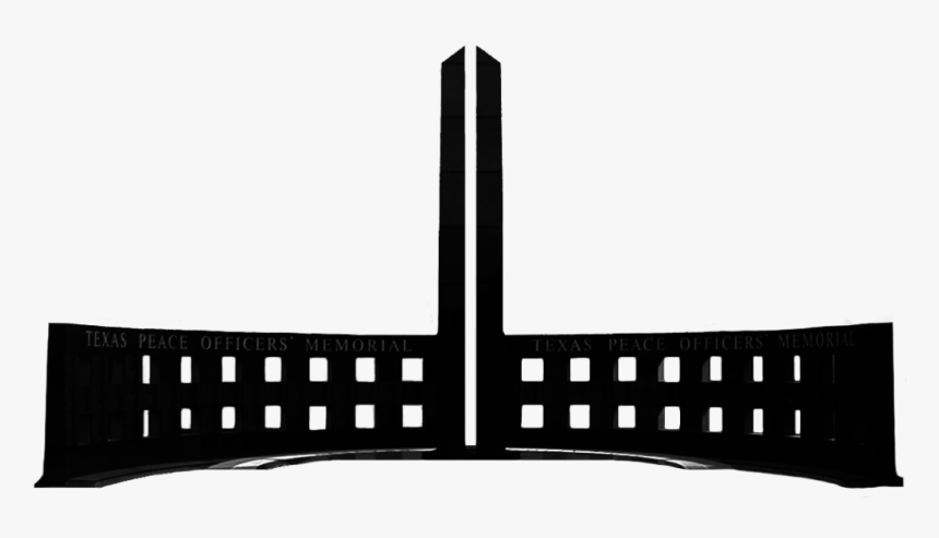 Texas Peace Officers Memorial B W 1024x540aa - Symmetry, HD Png ...