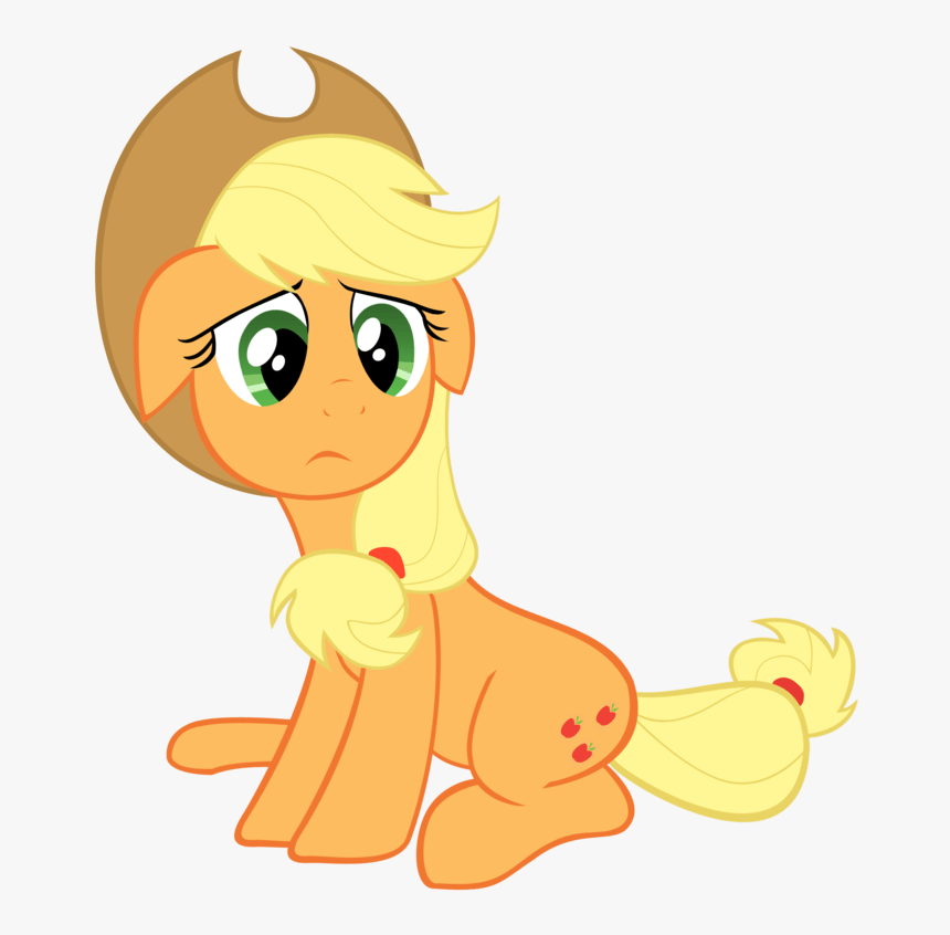 My Little Pony Applejack Sad - Applejack Sad, HD Png Download ...