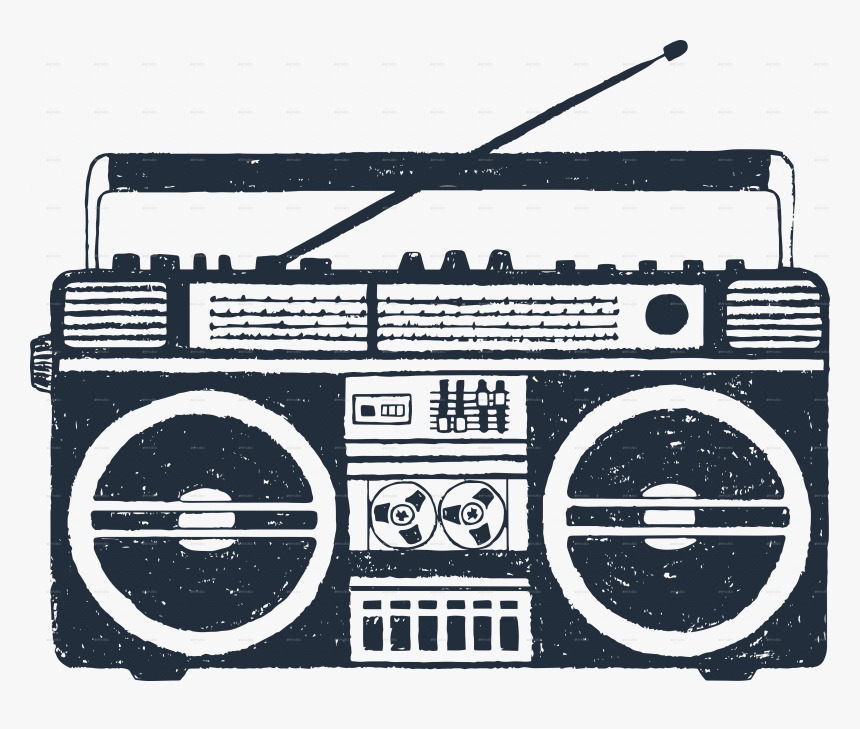 Boombox With Mic Vector, HD Png Download , Transparent Png Image - PNGitem