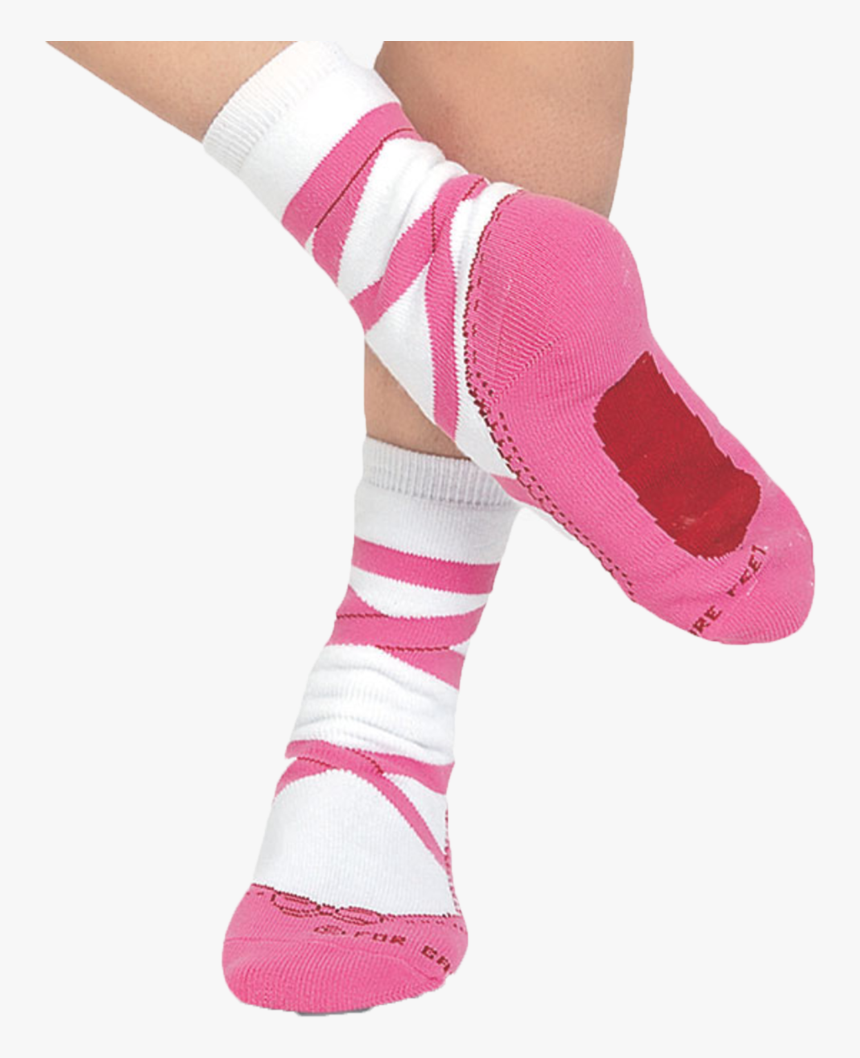 Pink Pointe Socks - Ballet Shoe Socks, HD Png Download , Transparent ...