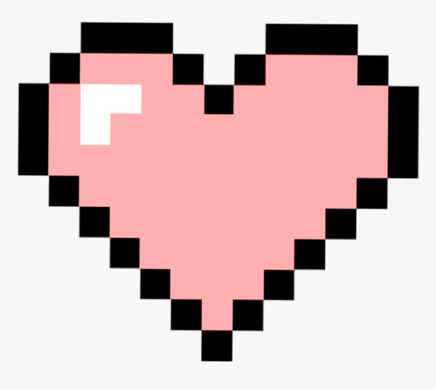 Edit Overlay Tumblr Heart - Pink Pixel Heart, HD Png Download ...