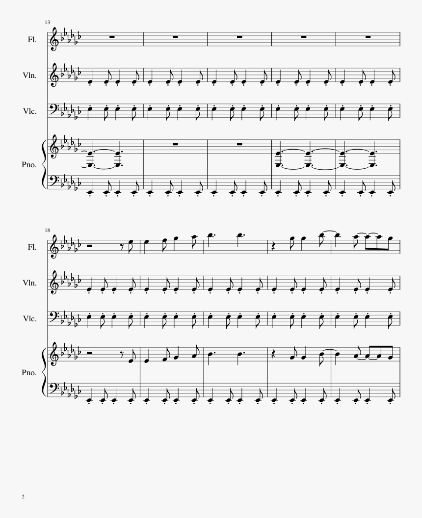 Sincerely Violet Evergarden Piano Sheet, HD Png Download , Transparent ...
