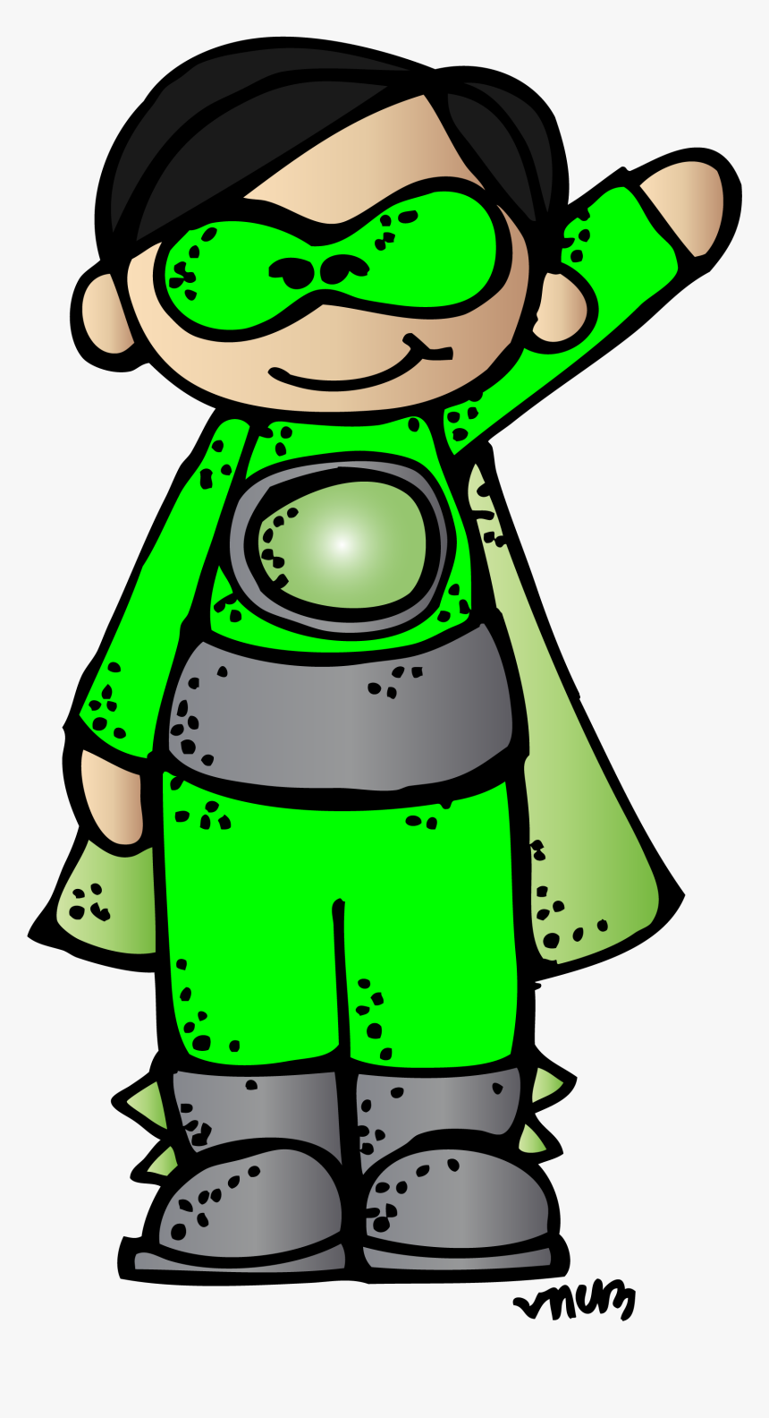Hero Clipart Melonheadz - Melonheadz Clip Art Superhero, HD Png ...