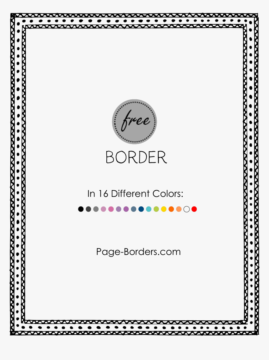 Page Design Border Drawing, HD Png Download , Transparent Png Image ...