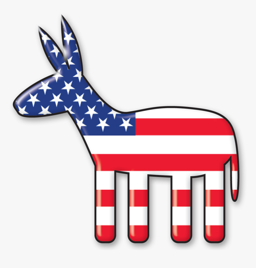 File - Flag-donkey - Democratic Party Of Usa, HD Png Download ...