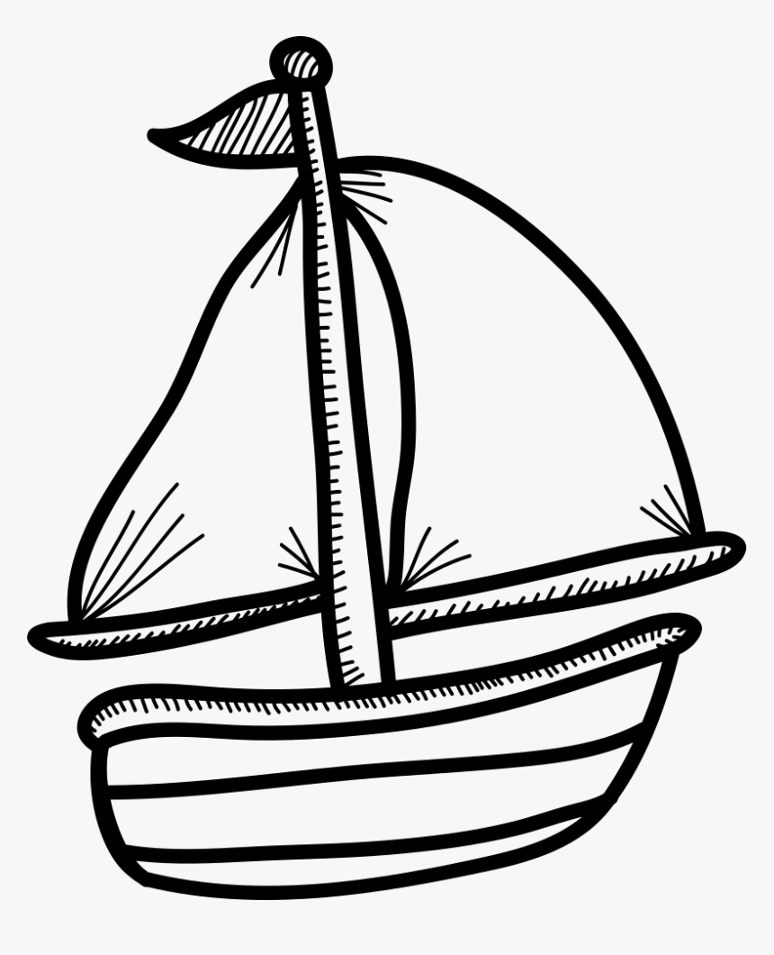 Sailing Boat - Boat Drawing Transparent Background, HD Png Download ...