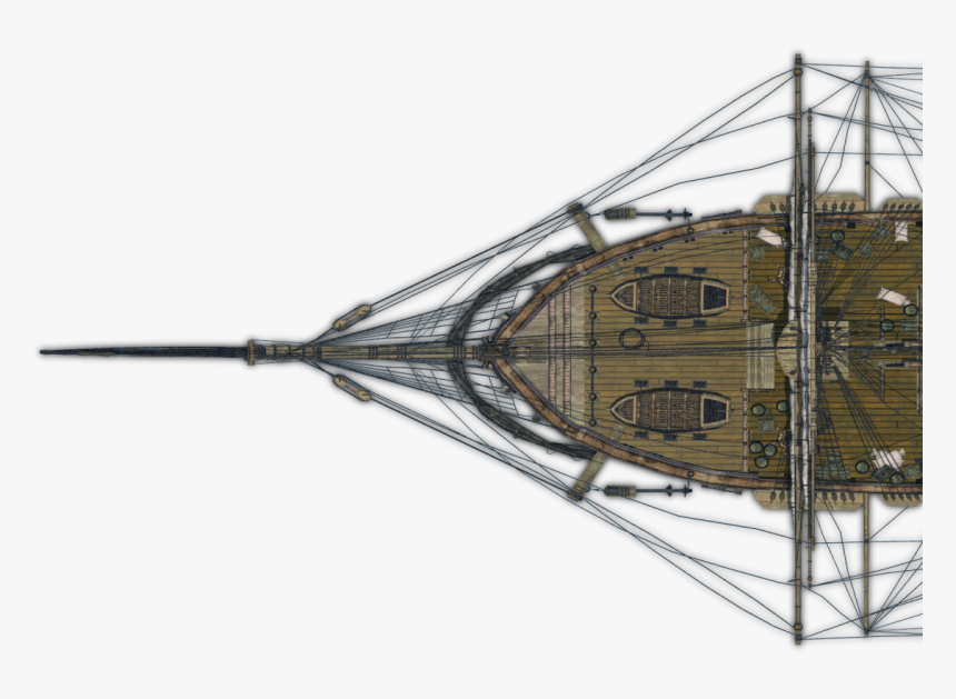 Sailing Ship Top View, HD Png Download , Transparent Png Image - PNGitem