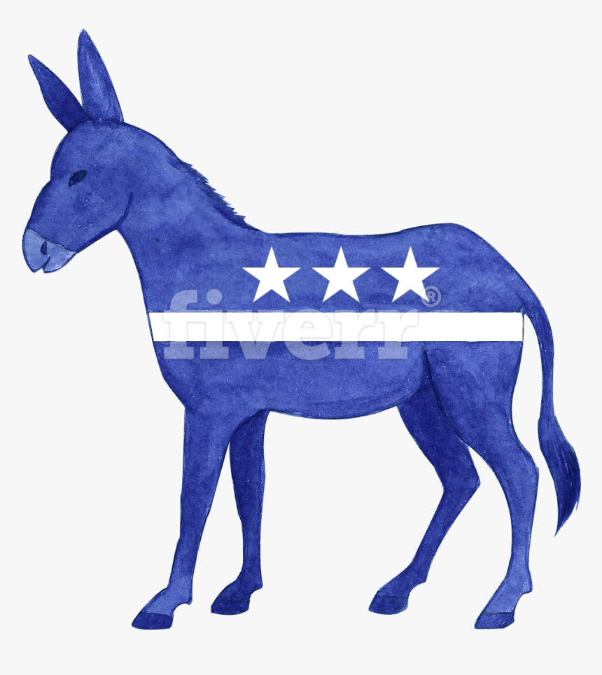 Democratic Donkey , Png Download - Mule Vector, Transparent Png ...