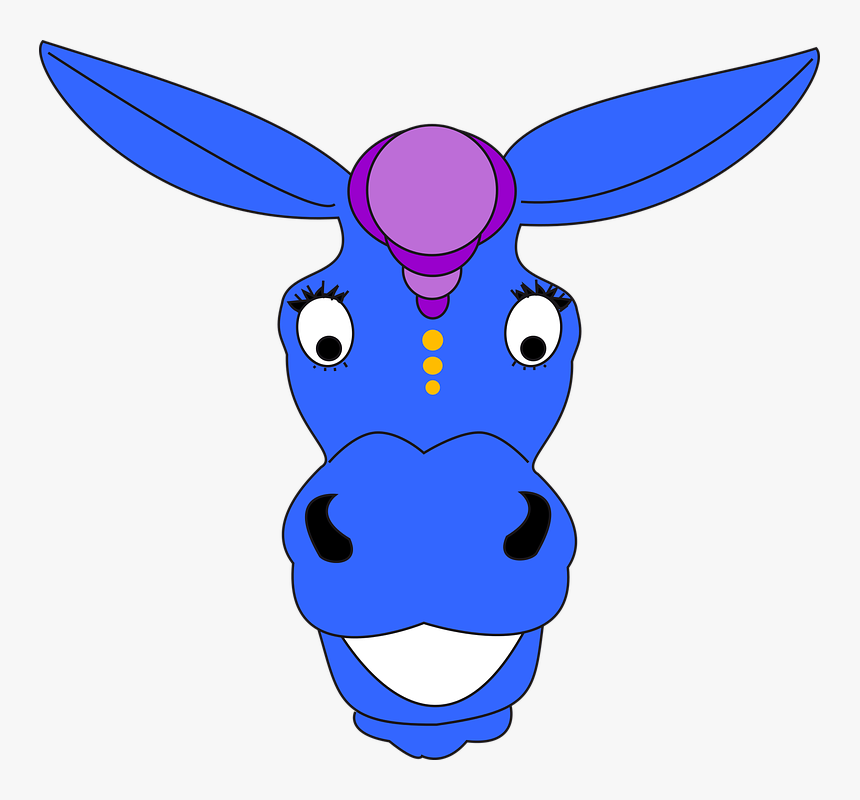 Donkey Head Png - Donkey Blue Png, Transparent Png , Transparent Png ...
