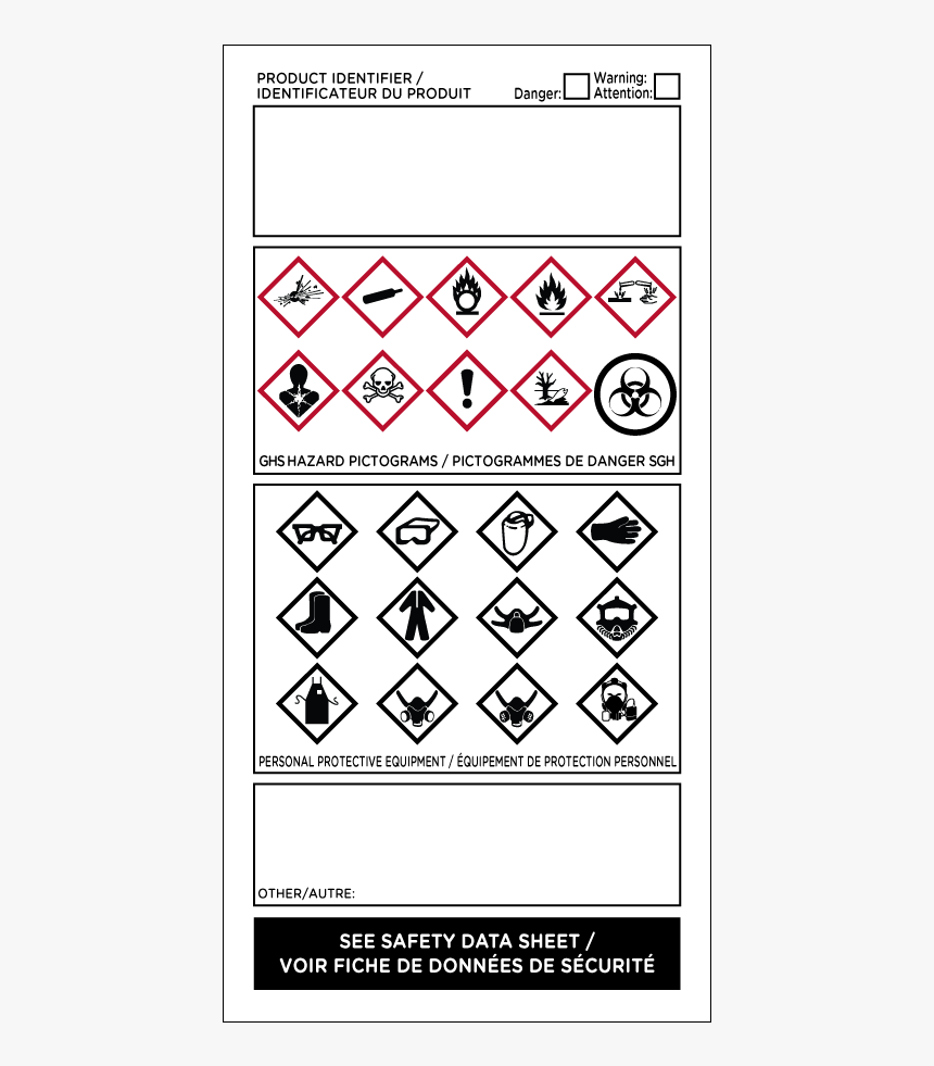Ghs Workplace Safety Label, HD Png Download , Transparent Png Image ...