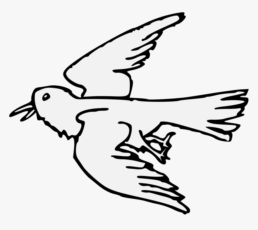 Raven Clipart Traceable - Peregrine Falcon, HD Png Download ...