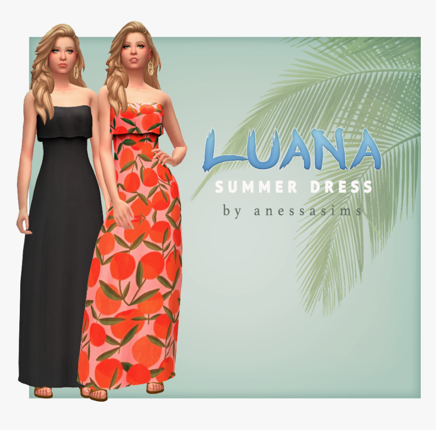 Sims 4 Summer Dress, HD Png Download , Transparent Png Image - PNGitem