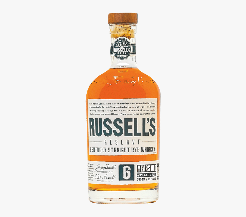 Russell S Reserve 6yr Rye - Russell's Bourbon, HD Png Download ...