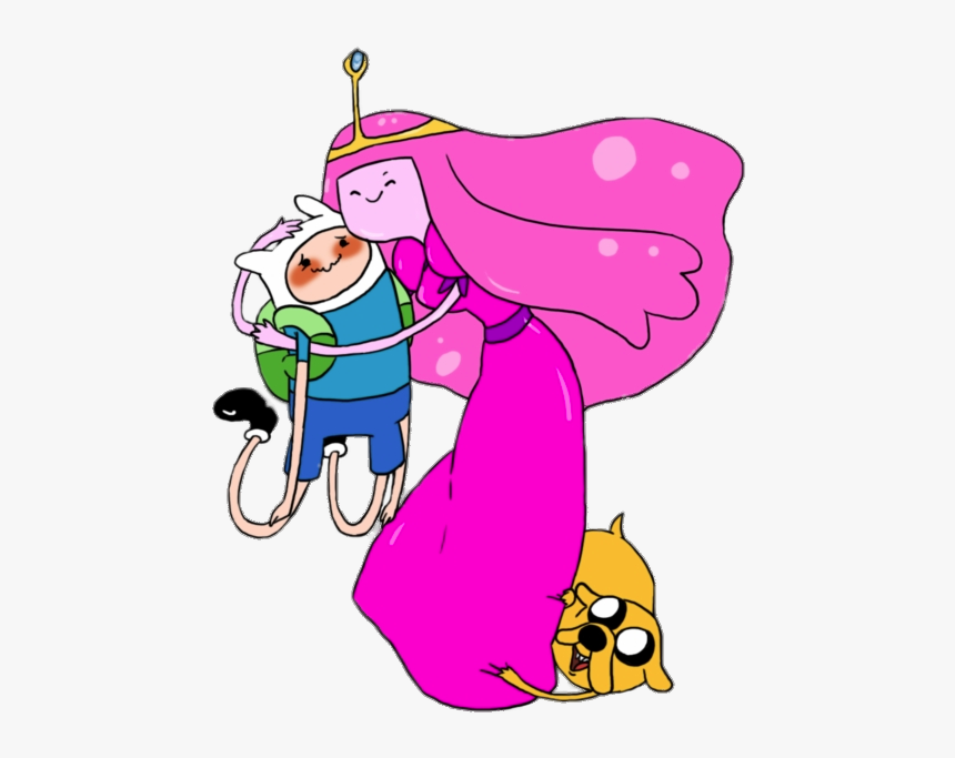 Adventure Time Princess Bubblegum Hugging Finn Adventure Time Finn Jake Bubblegum Hd Png