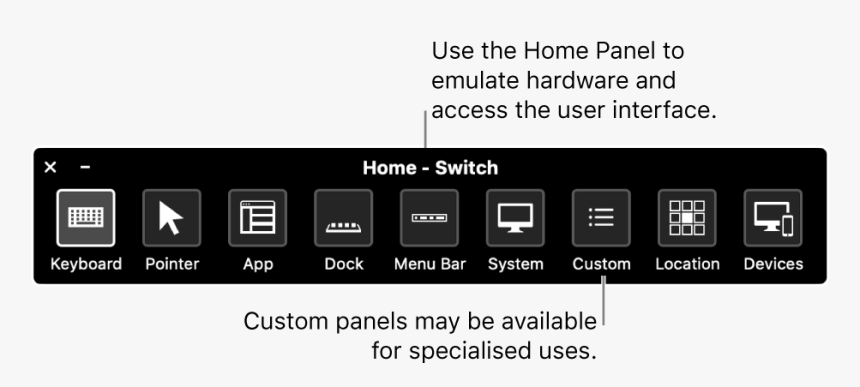 The Switch Control Home Panel Provides Buttons To Control, - Computer ...