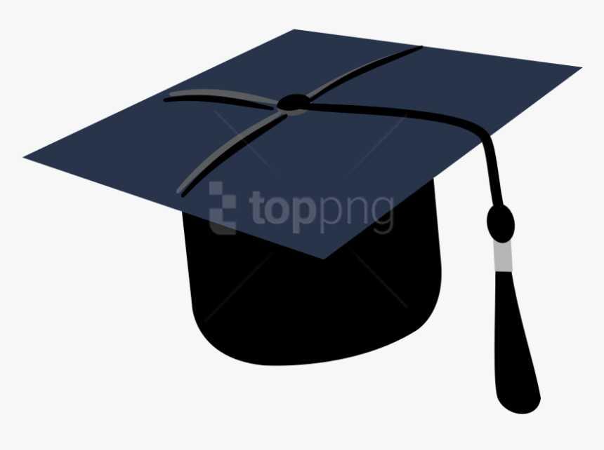 Transparent Cap And Gown Png - Blue Graduation Cap Png, Png Download ...