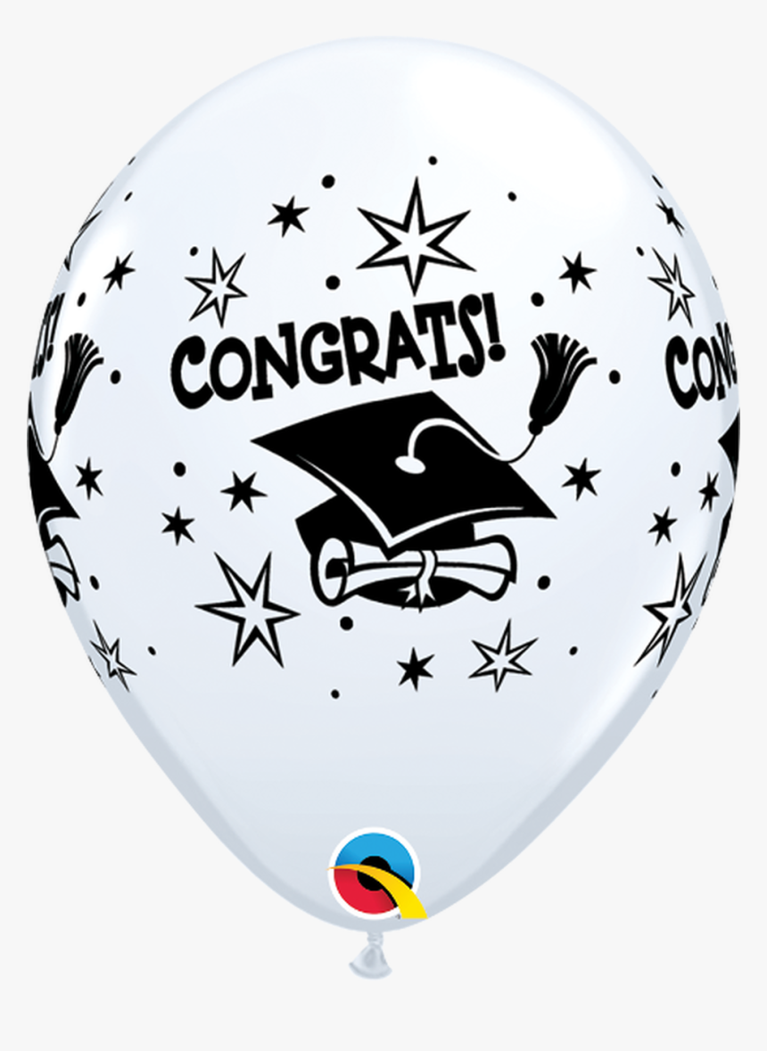11 Q Graduation Congrats Cap White Print - Graduatin Latex Baloon, HD ...