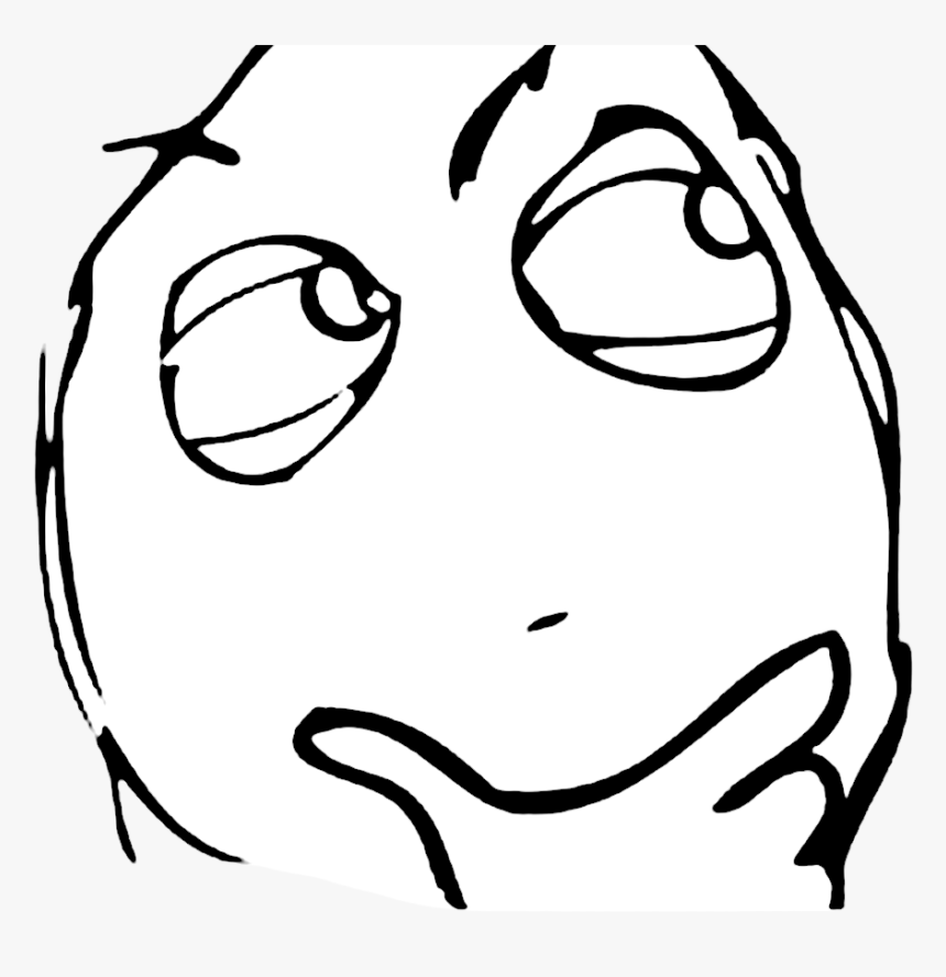 Thinking Meme Face Png, Transparent Png , Transparent Png Image - PNGitem