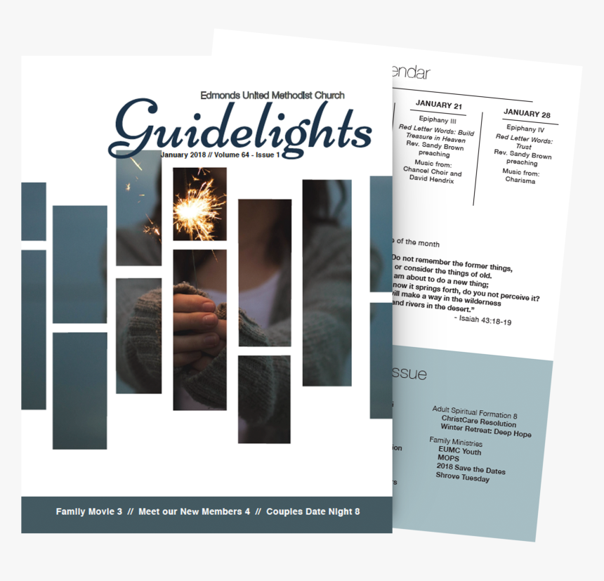 January Guidelights Cover - Flyer, HD Png Download , Transparent Png ...