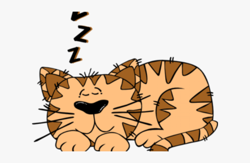 Zzzz Cliparts - Cat Sleeping Clip Art, HD Png Download , Transparent ...