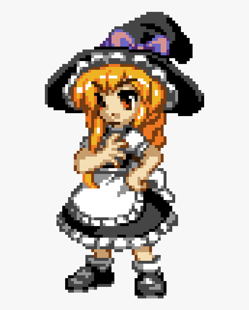 Marisa Pixel Art Minecraft, HD Png Download , Transparent Png Image ...