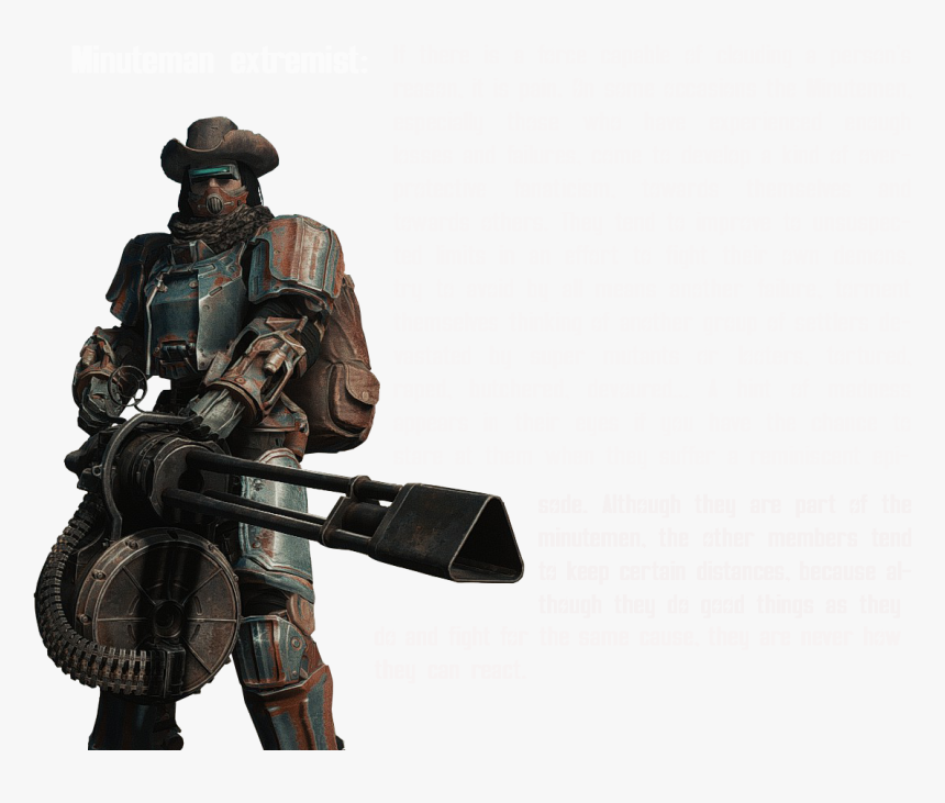 Fallout 4 Pc Minutemen Armor Mod, HD Png Download , Transparent Png ...