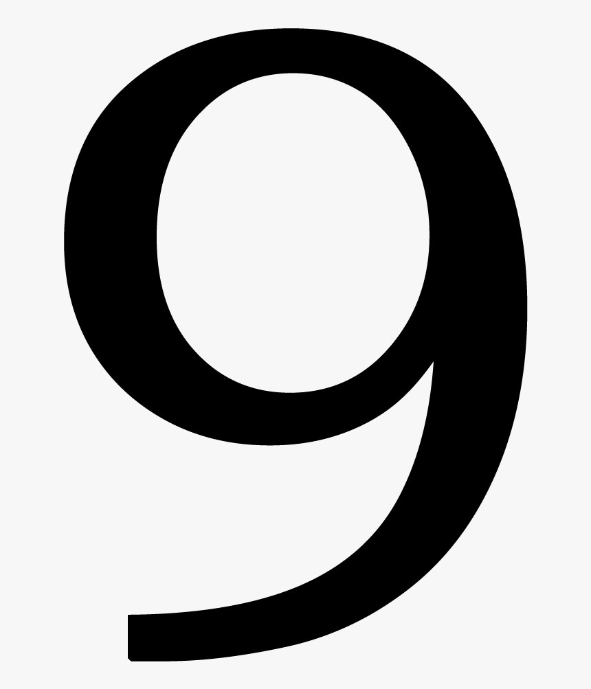 Number 6 Clipart Individual Number - Number 9 Transparent, HD Png ...
