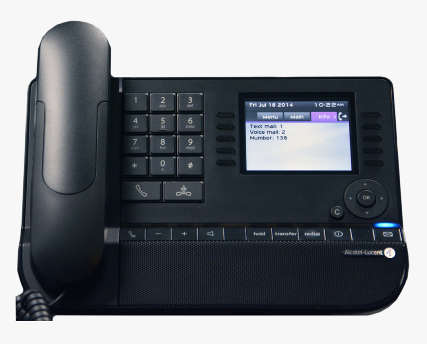 Alcatel-lucent 8068 Telephone With Color Display, Showing - Electronics, HD Png Download ...