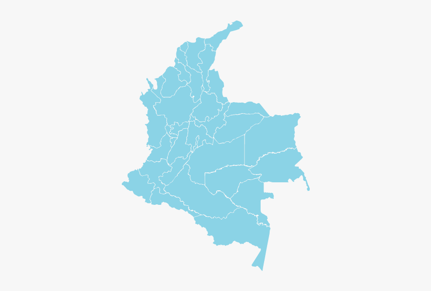 Map Of Colombia Vector Free, HD Png Download , Transparent Png Image ...