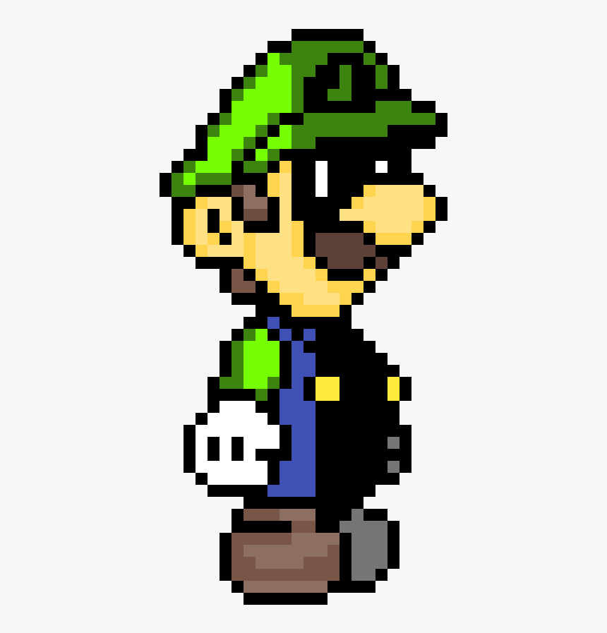 Pixel Art Minecraft Luigi