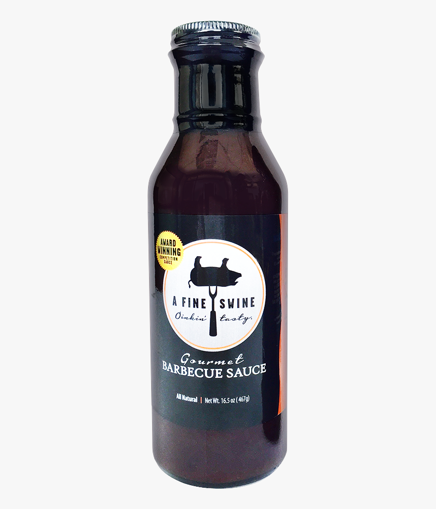 A Fine Swine Original Gourmet Bbq Sauce - Beer Bottle, HD Png Download ...