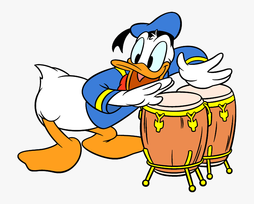 Donald Duck Playing Instrument, HD Png Download , Transparent Png Image ...